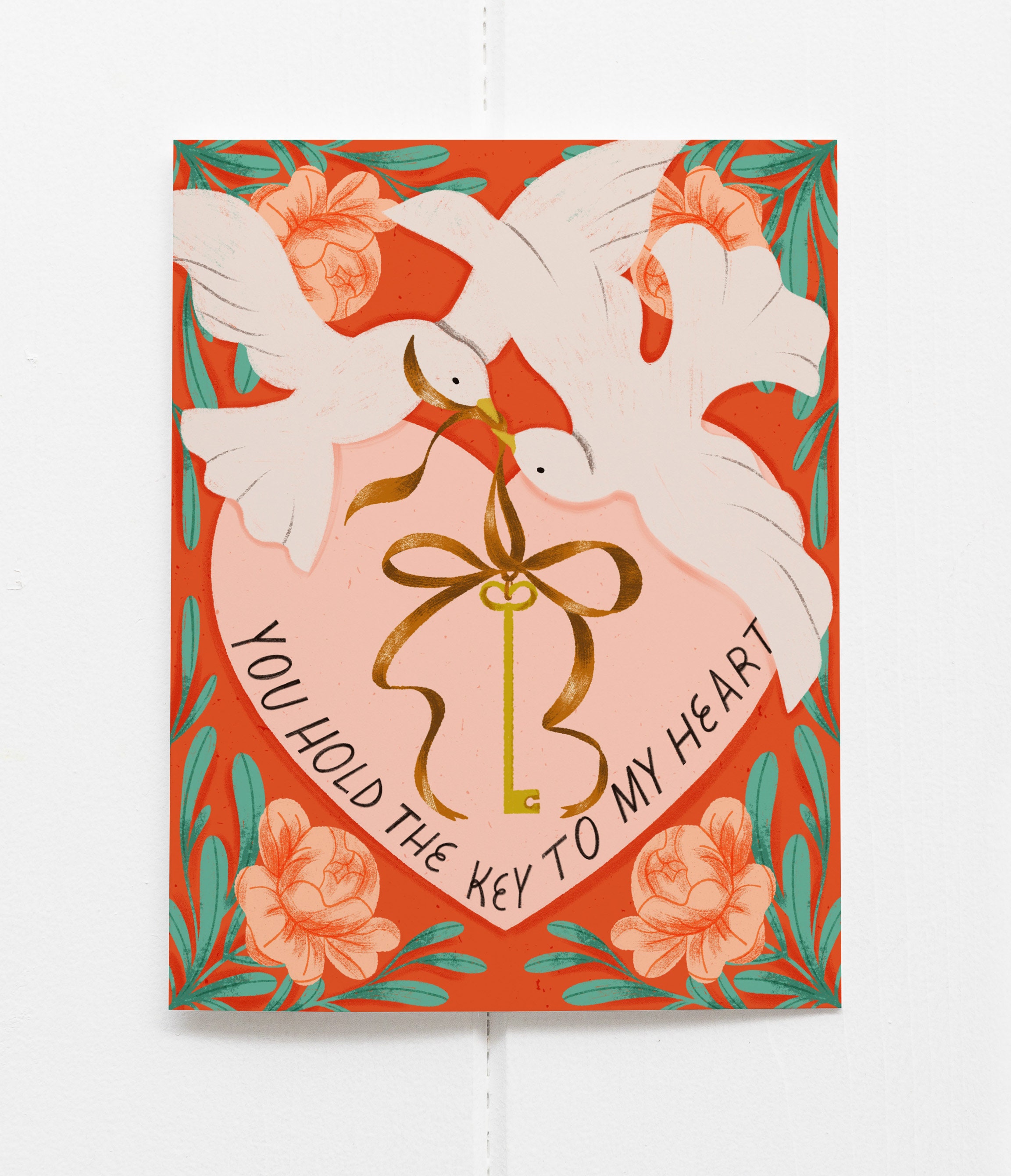 INSTANT DOWNLOAD | You Hold the Key to My Heart | Valentines Day Card ...