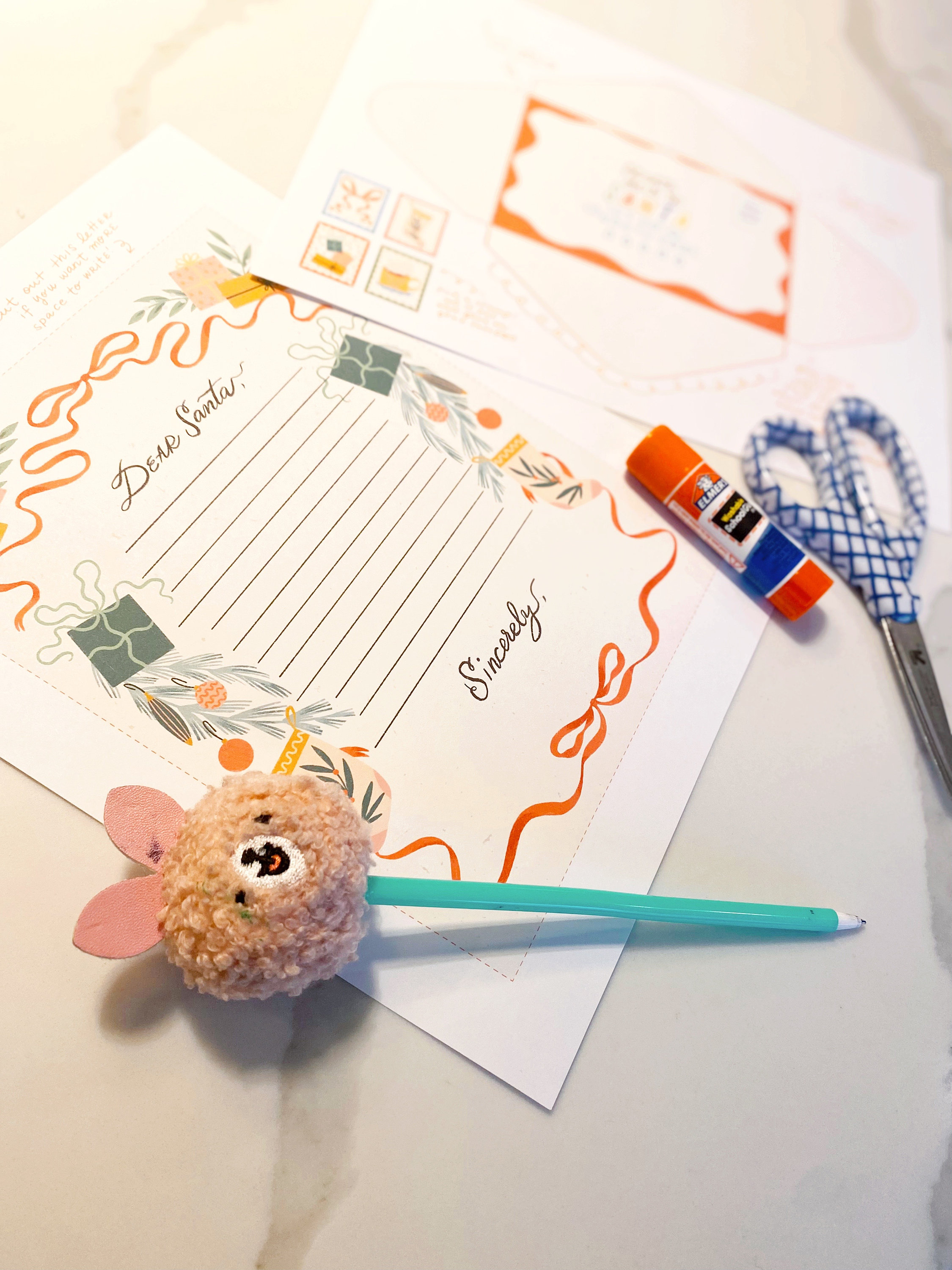 Write a Letter to Santa DIY Kit | Digital Download | Santa Letter for ...