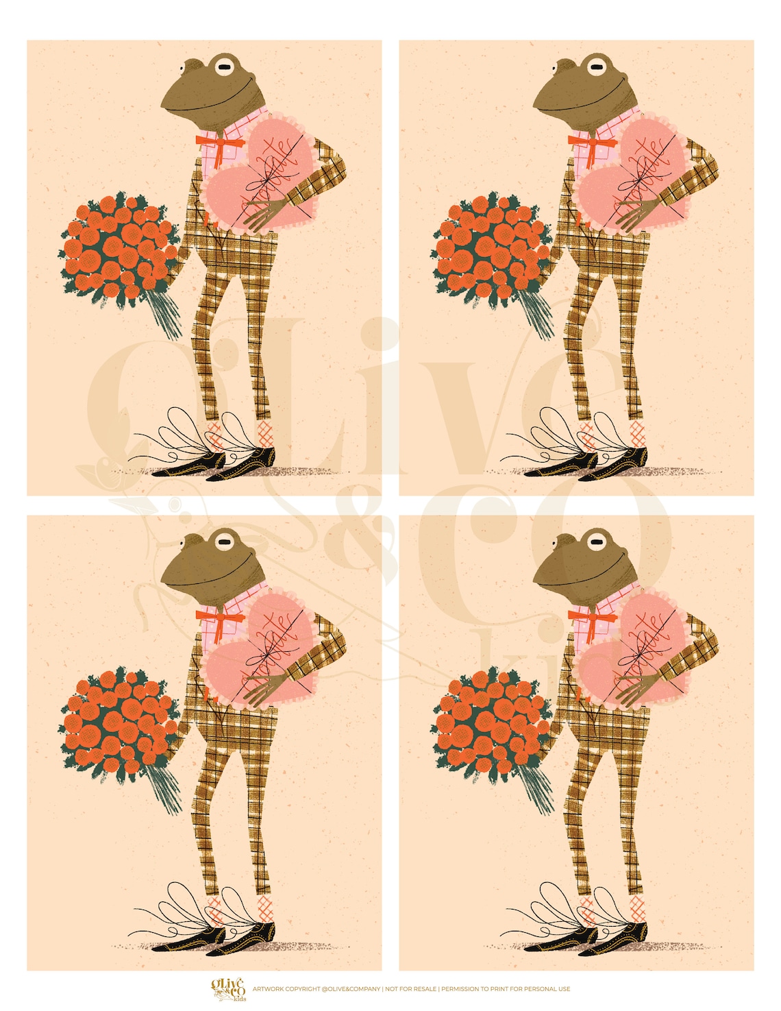 INSTANT DOWNLOAD PRINTABLE Froggy Valentine for Kids | Classroom ...
