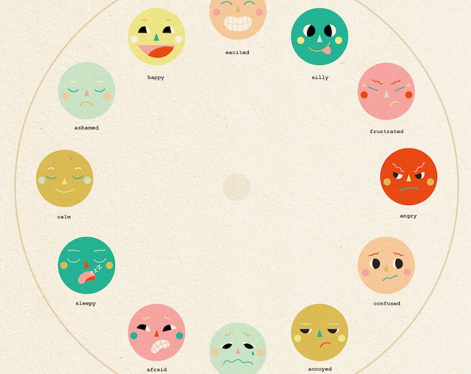 Feelings/emotions Interactive Chart Printable Feelings Chart Homeschool ...