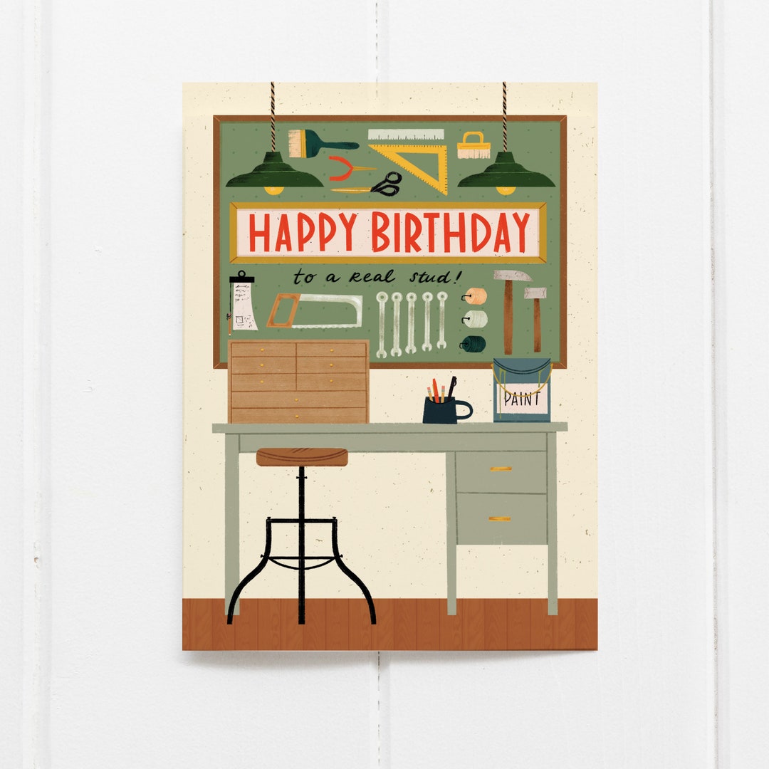 Happy Birthday to A Real Stud Birthday Card Celebration Card ...