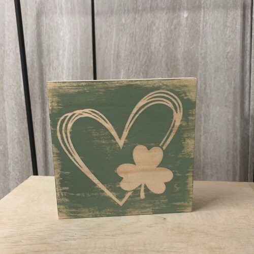 St Patrick/shamrock/shelf Sitter/tiered Tray/home | Etsy