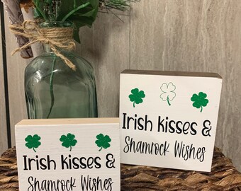 St Patrick/shamrock/shelf Sitter/tiered Tray/home | Etsy