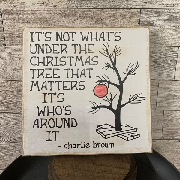 Charlie Brown Christmas Sign - Etsy