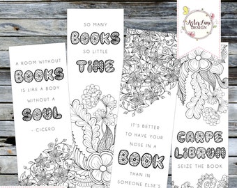 Printable bookmarks | Etsy