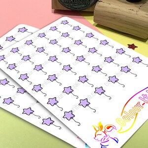 36 Star Balloon Stickers for Planner / Cute Celebration Sticker Sheet ...