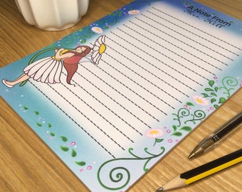 Personalized Tooth Fairy Notepad Note for the Tooth Fairy Girl Pink 5 ...