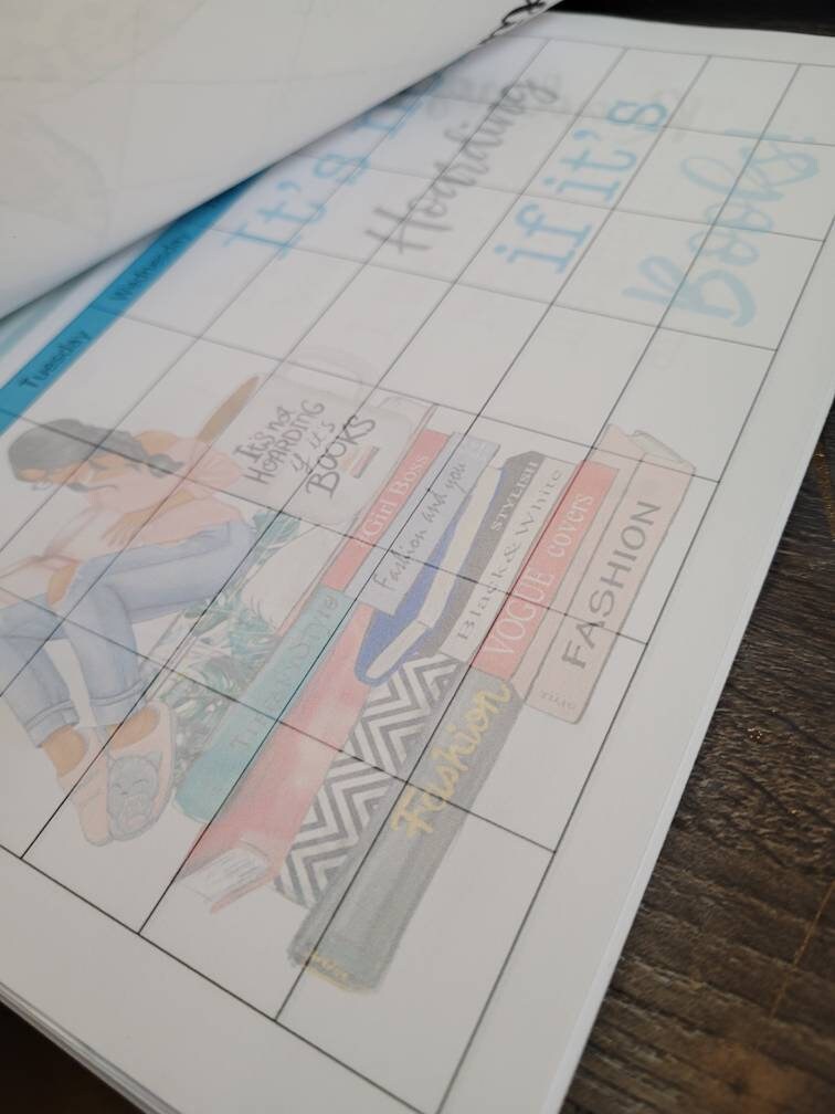 Book Reading Log Planner - Etsy