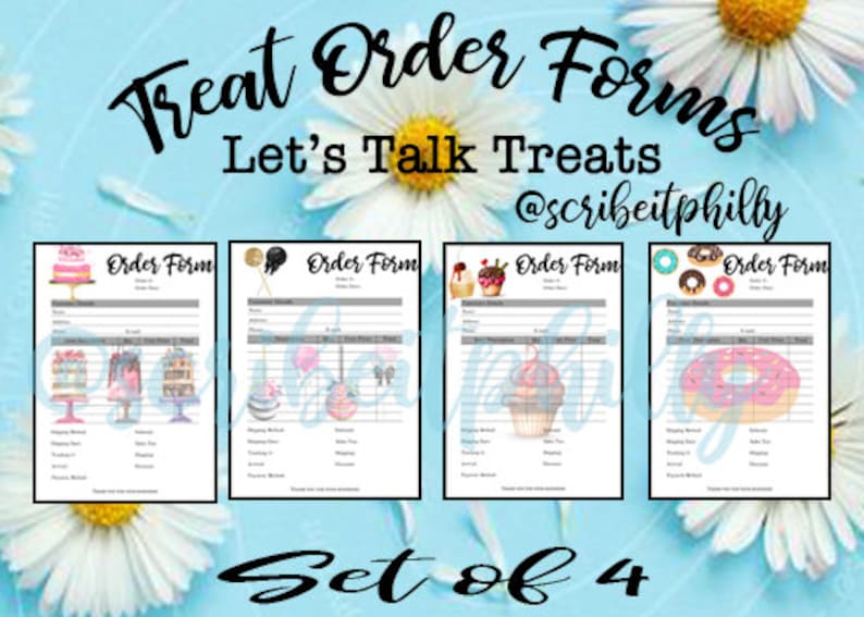 Treat Order Forms - Etsy