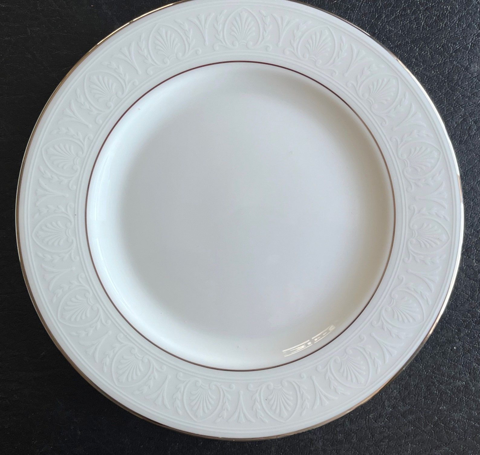 Lenox Hannah Platinum 8 1/8 Inches Salad Plate, Bread Plate- Five ...