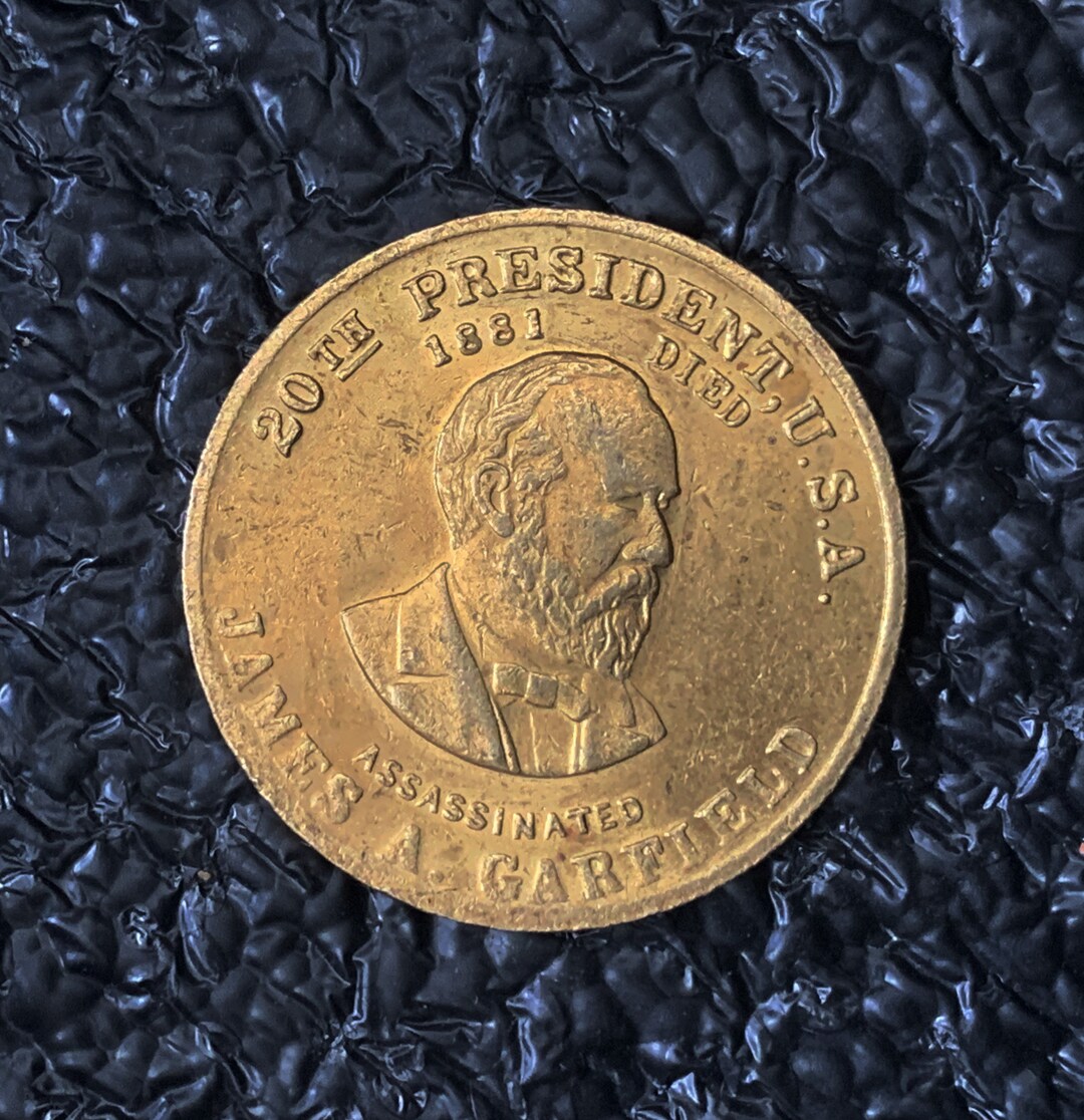 James Garfield 20th President - Gold Tone Metal – Political History on ...