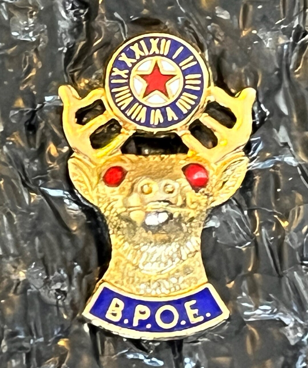 BPOE Lapel Pin Benevolent and Protective Order of Elks Gold Tie Tack ...