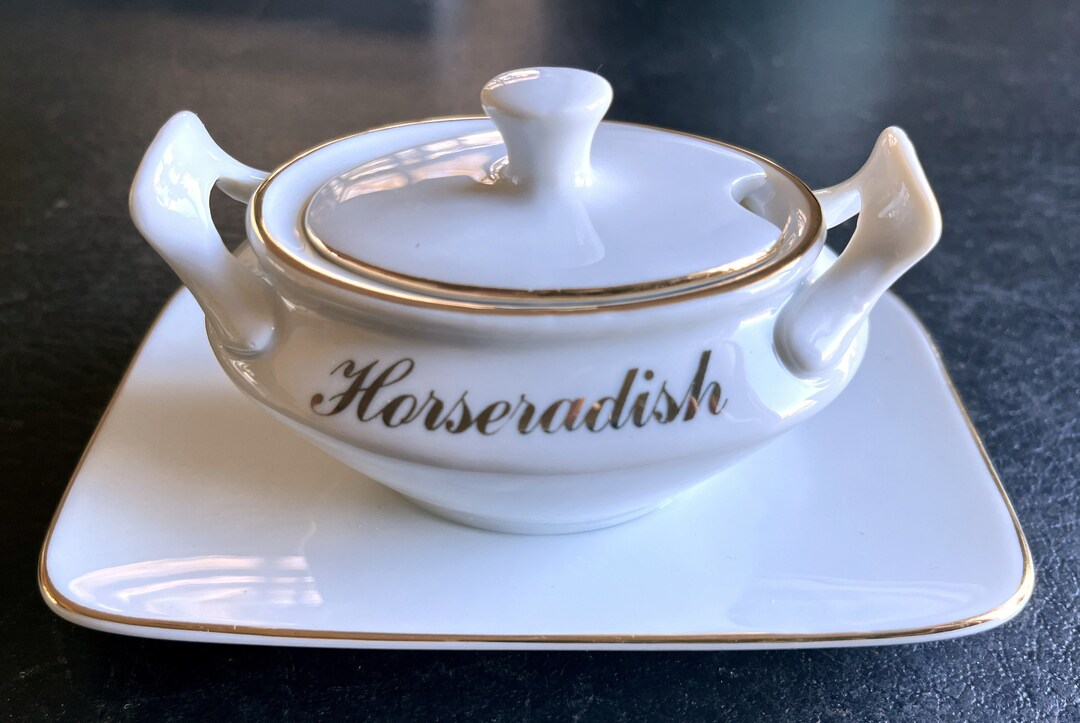 Vintage Horseradish Condiment Container Ceramic Passover Seder Judaica ...