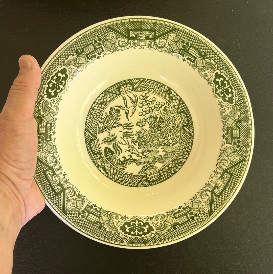 Green Willow by Willow Ware Royal China Round Vegetable Bowl 9 1/8” GGW ...
