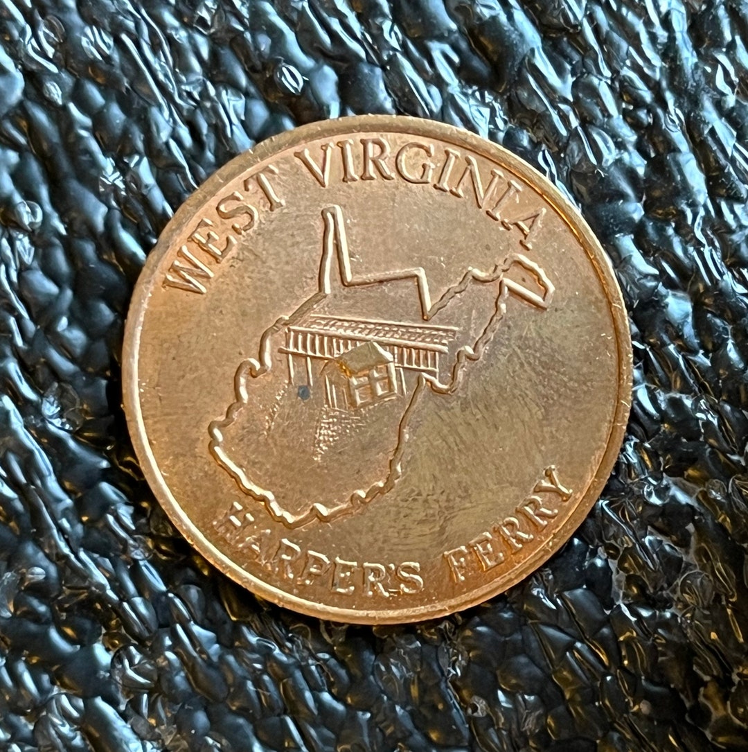 West Virginia State of the Union Bronze Token the Mountain State U35 - Etsy