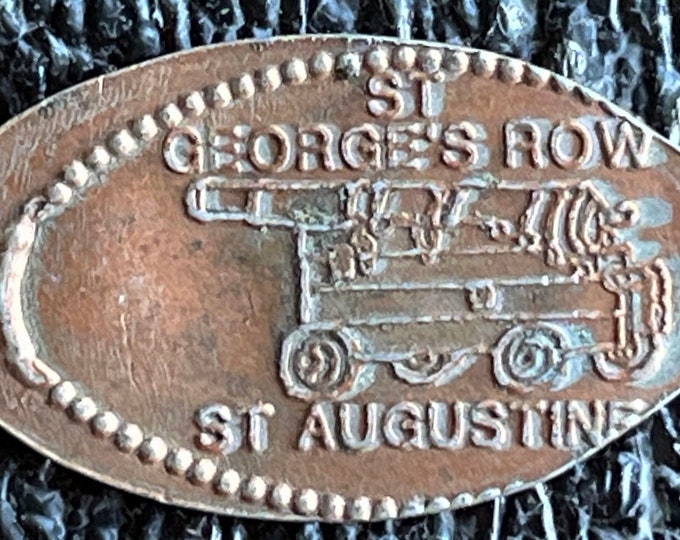 St Augustine St Georges Row Florida Elongated Penny Squished Penny ...