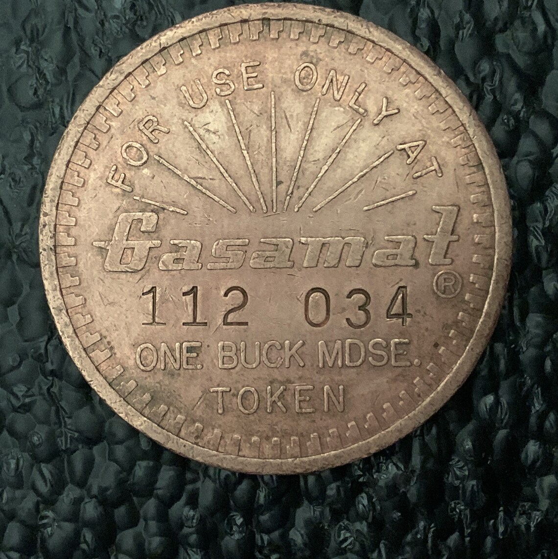 GASAMAT One Buck Vintage Trade Token Medallion Numbered - Etsy