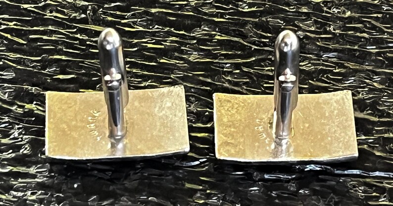 Caduceus Symbol Vintage Swank Medical Doctors Square Cufflinks Silver ...