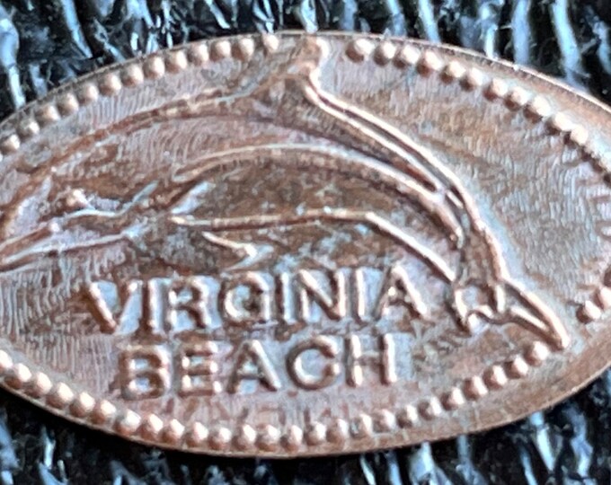 Dolphin Virginia Beach Elongated Penny Keepsake Penny Squished Penny ...