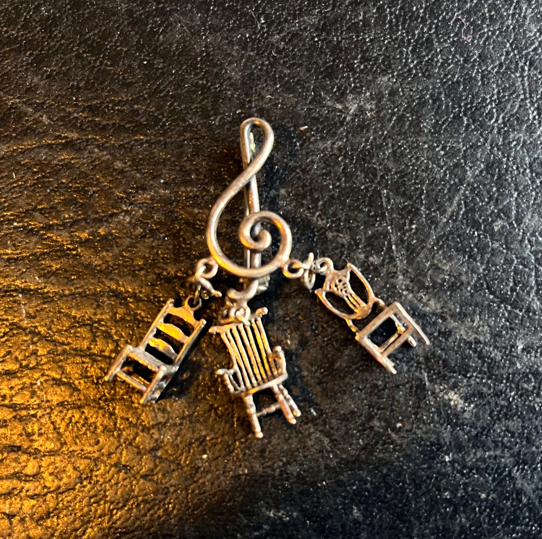 Treble Clef Pin as You Advance Thru the Chairs H697 - Etsy