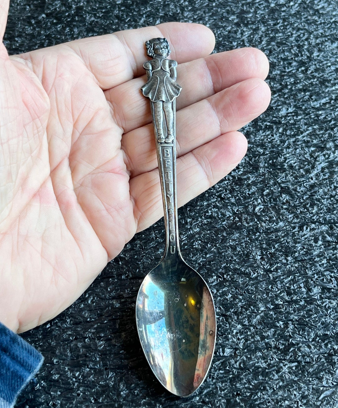 Vintage Betty Lou Figure Silver Plated Spoon for Quaker Oats by Carlton ...