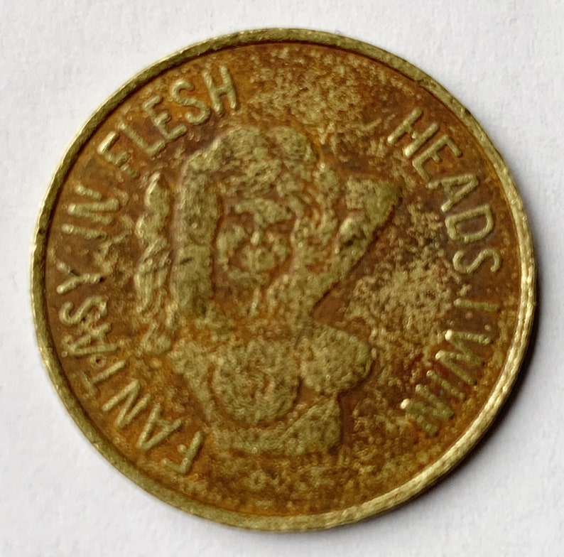 Heads I Win Tails you Lose Flipping Coin Brass Coin Novelty | Etsy