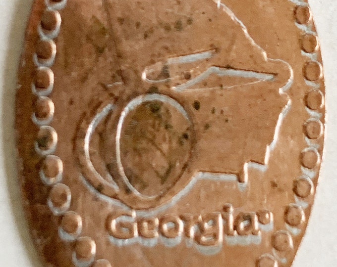 Georgia Peach Elongated Penny Keepsake Penny Squished Penny - Etsy