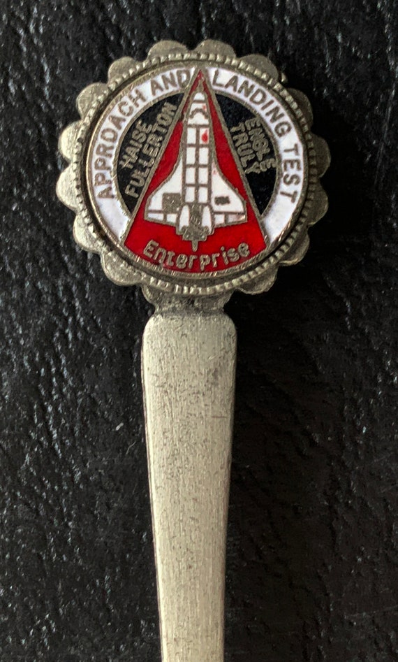 Pewter Souvenir Spoon Space Shuttle Enterprise Approach and - Etsy