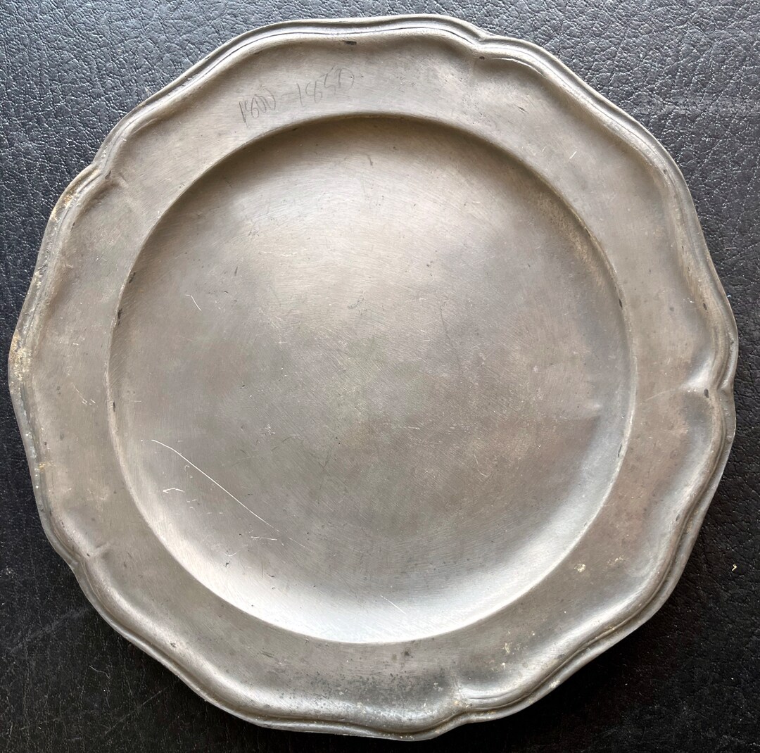 Antique Pewter Dinner Old Plate Old Patina C1800-50's L16 - Etsy