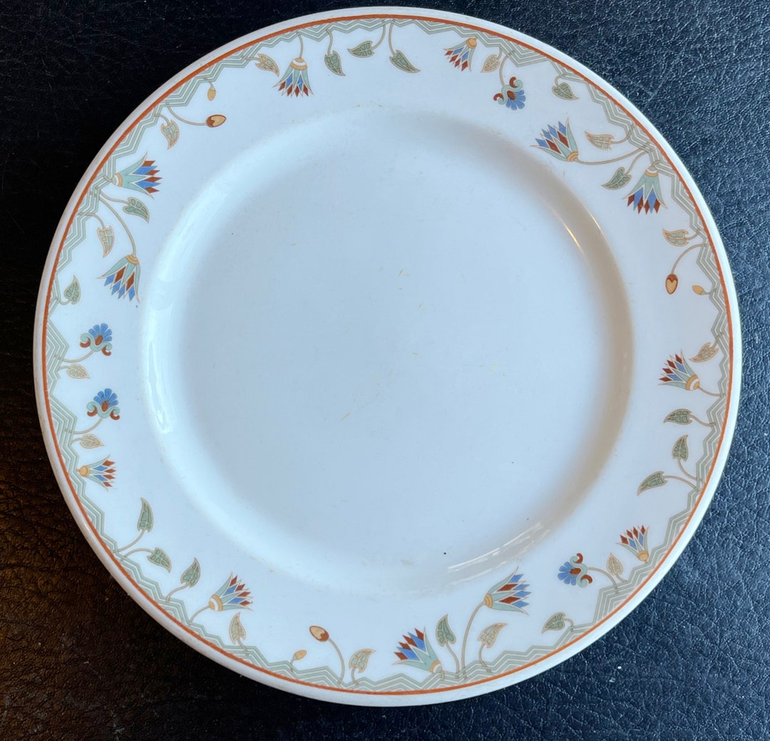 Syracuse OP CO Extravagant Exotic Plate 9 7/8” Art Deco? # SY372 (GSB ...