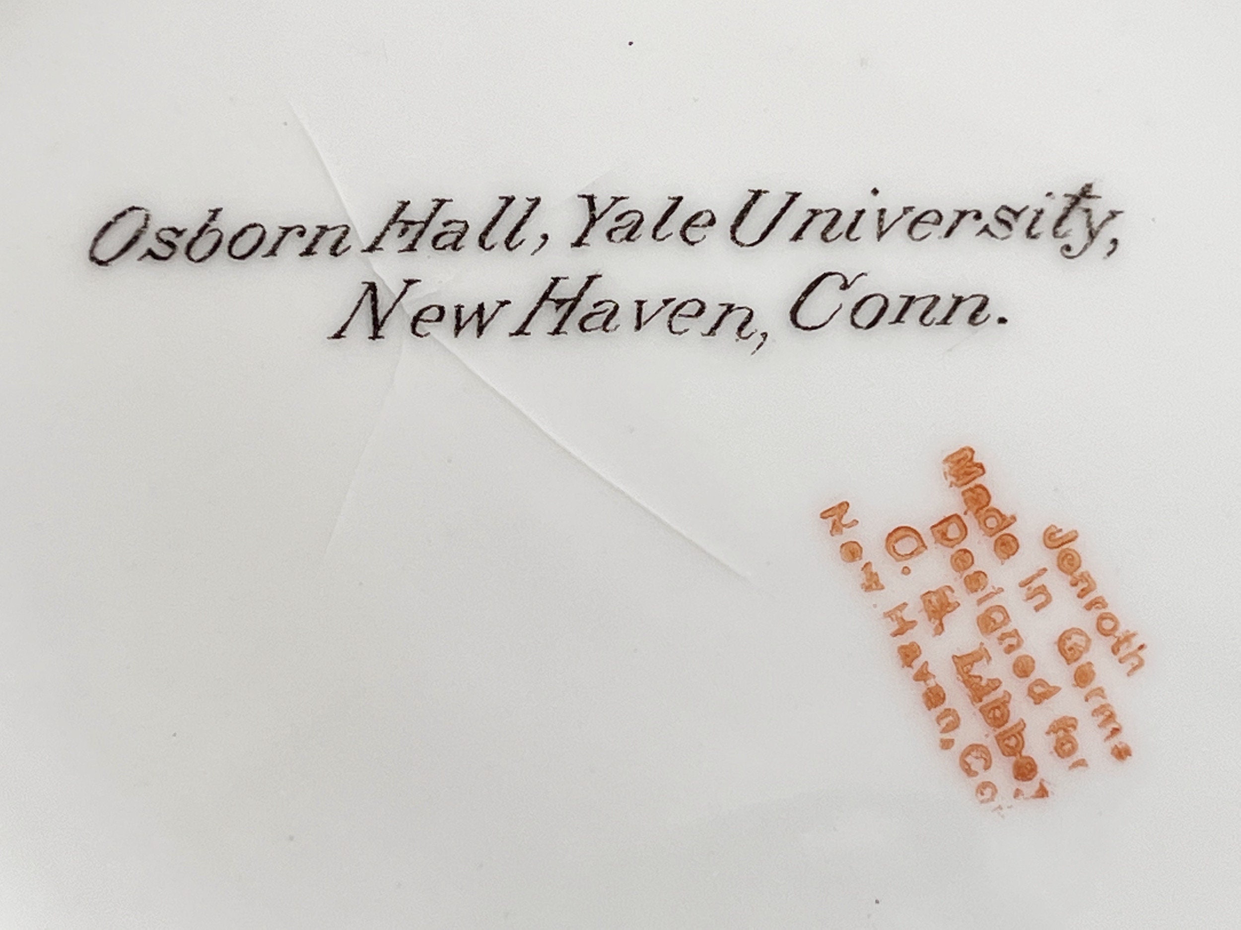 Yale University Osborne Hall Yale New Haven Conn Display Plate - Etsy