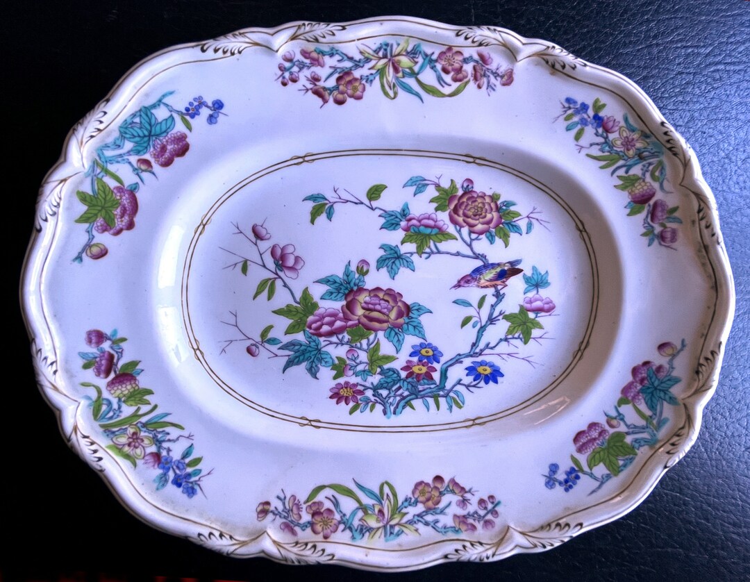 Cuckoo Scalloped Minton Serving Platter / Under Plate 10 - Etsy