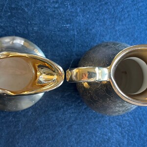 Two Gold Pitchers Porcelain 22kt Gold Pitchers Gold Gold Gold B2 - Etsy