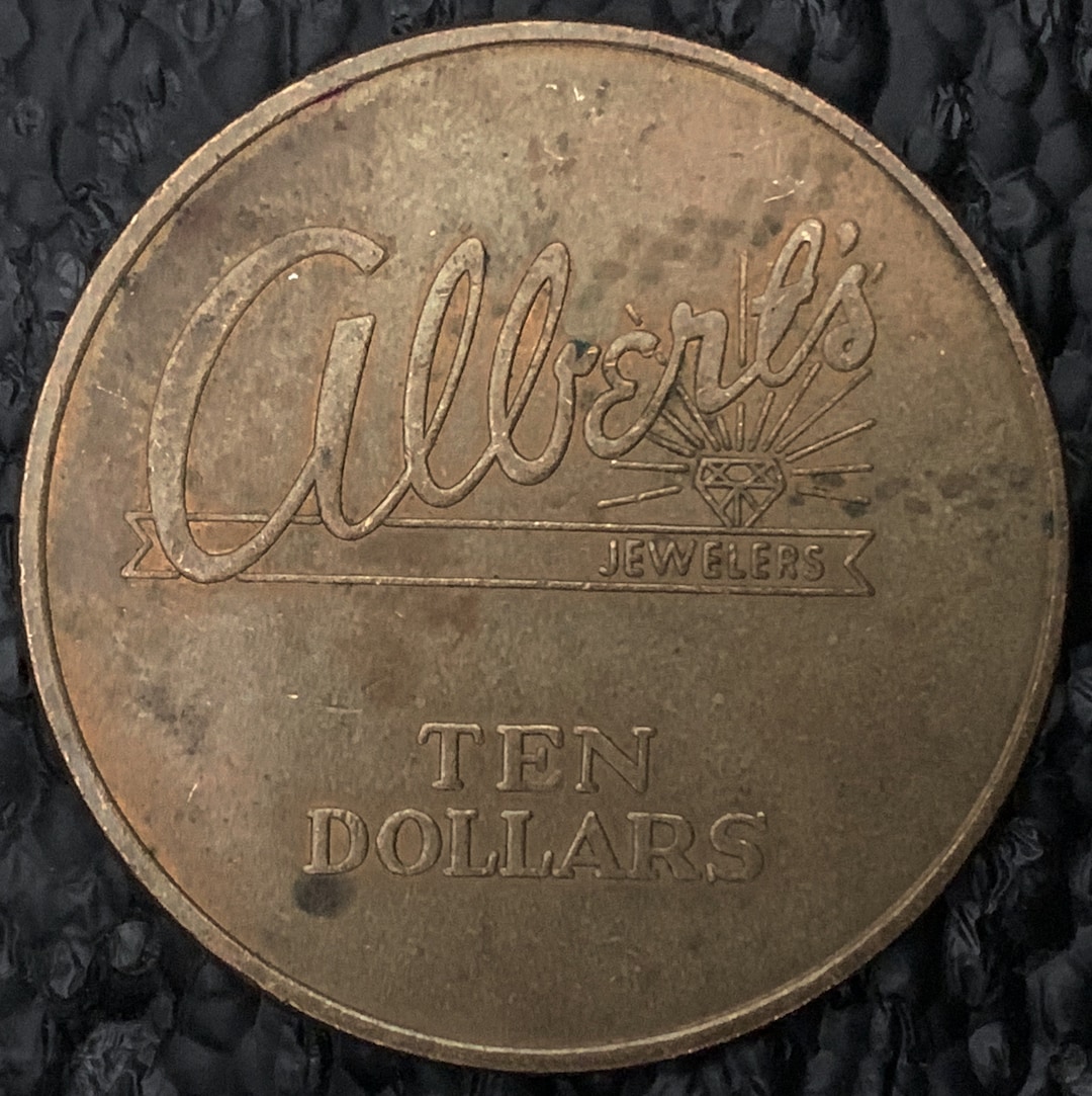 Alberts Jewelers Ten Dollar Token HT554 - Etsy
