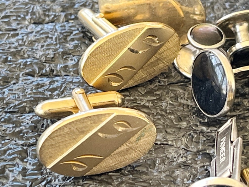 Mixed Sets of Cufflinks Tux Buttons and Tie Bar LGJ - Etsy