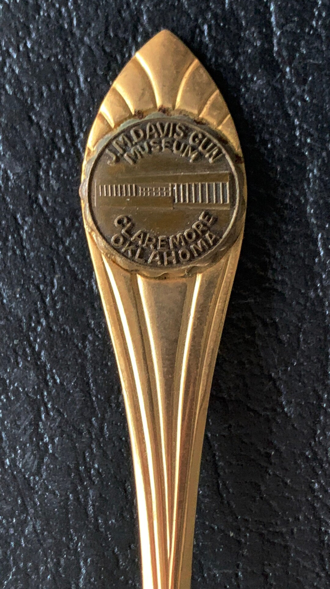 Souvenir Spoon J M Davis Gun Collection Claremore Oklahoma Golden ...