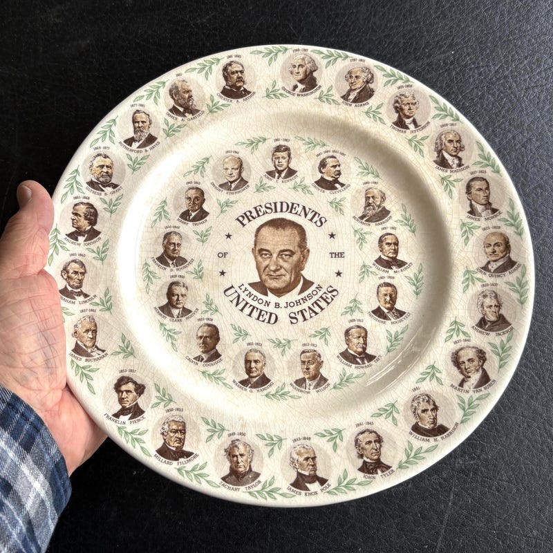 President Collector Plate - Etsy