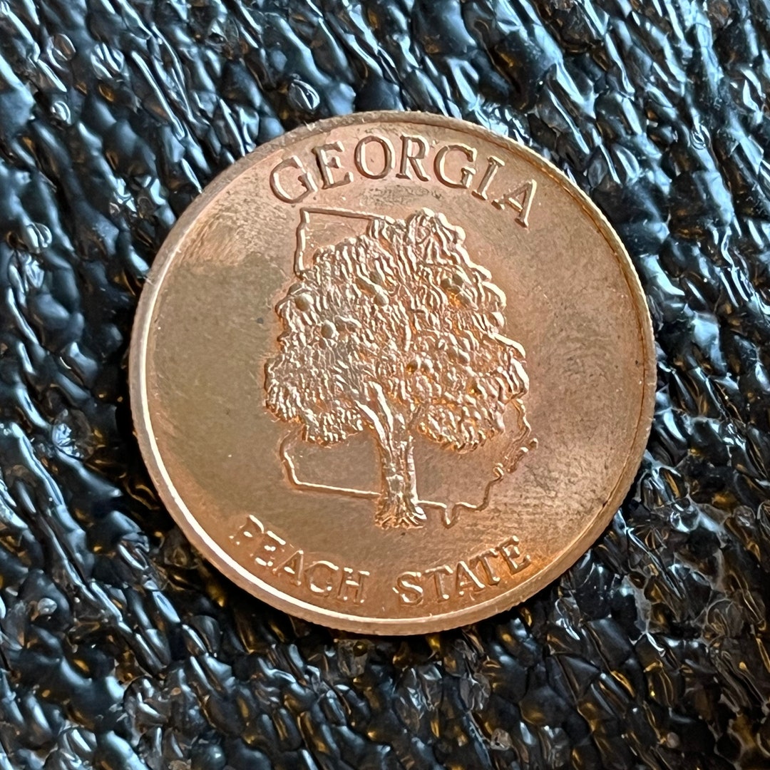 Georgia State of the Union Bronze Token Peach State UNSA4 - Etsy