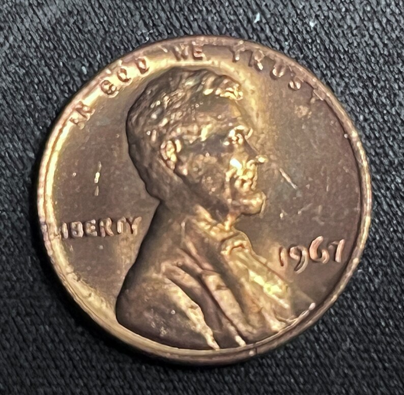 1967 Lincoln Penny No Mint Mark Amazing Shape L on Edge - Etsy