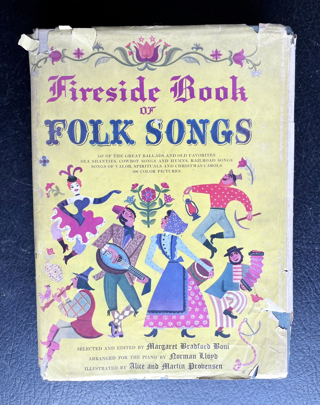 Fireside Book of Folk Songs 1947 Carols Shanties Piano/guitar - Etsy