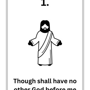 10 Commandments Printable Coloring Book Pages - Etsy