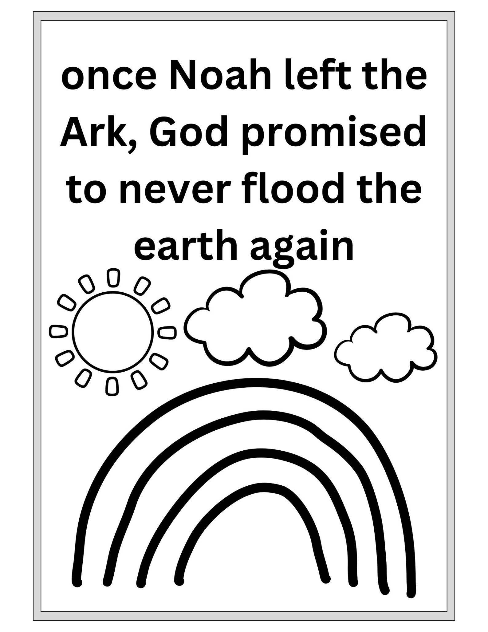 Noahs Ark Coloring Printable Pages - Etsy