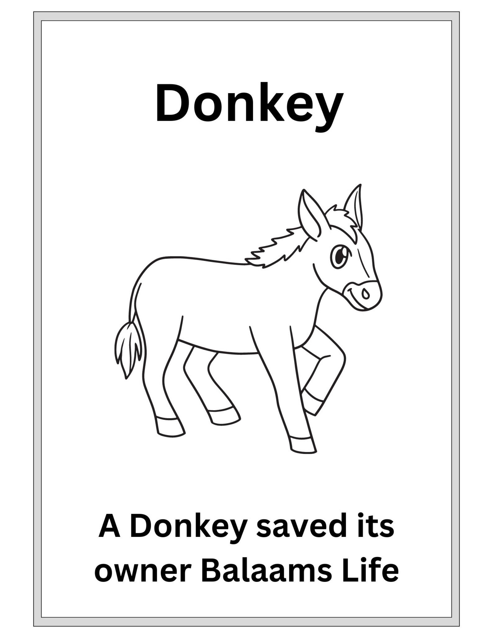 Animals in the Bible Printable Coloring Book Pages - Etsy