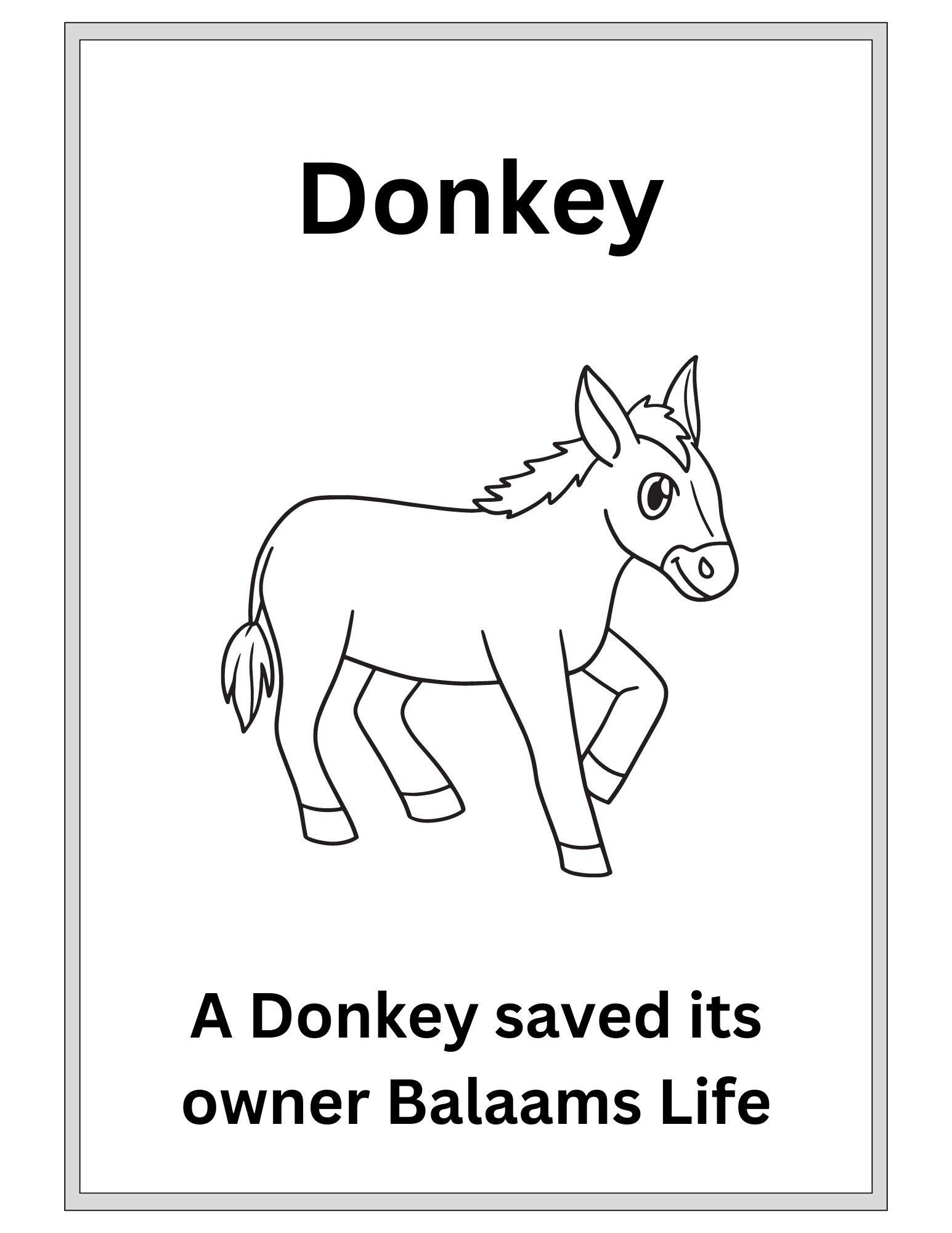 Animals in the Bible Printable Coloring Book Pages - Etsy