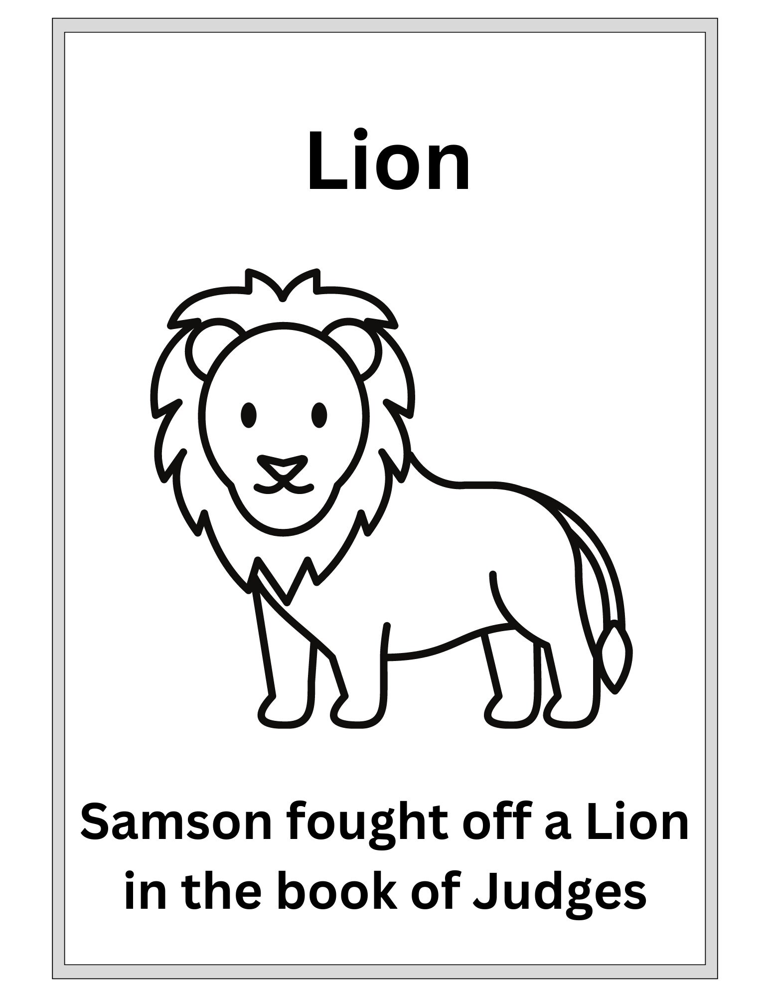 Animals in the Bible Printable Coloring Book Pages - Etsy