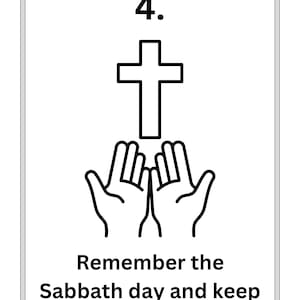 10 Commandments Printable Coloring Book Pages - Etsy