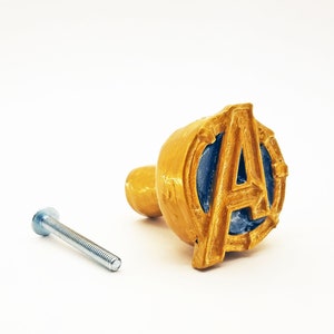 Marvel Avengers Logo Cabinet Knobs | Marvel Superhero Knobs | Super ...