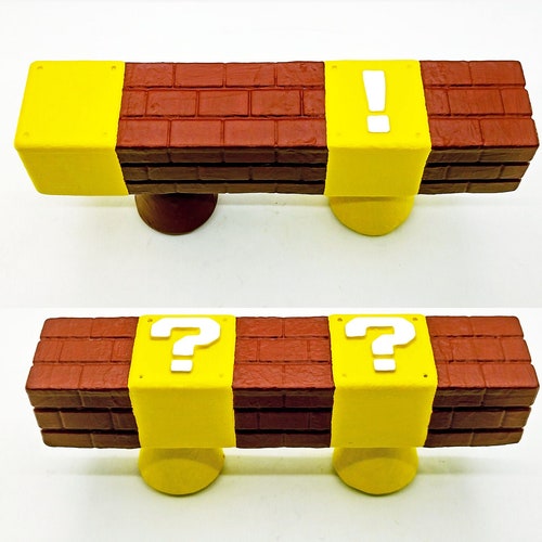 Super Mario Yellow Block Furniture Knobs Nintendo Video Game - Etsy