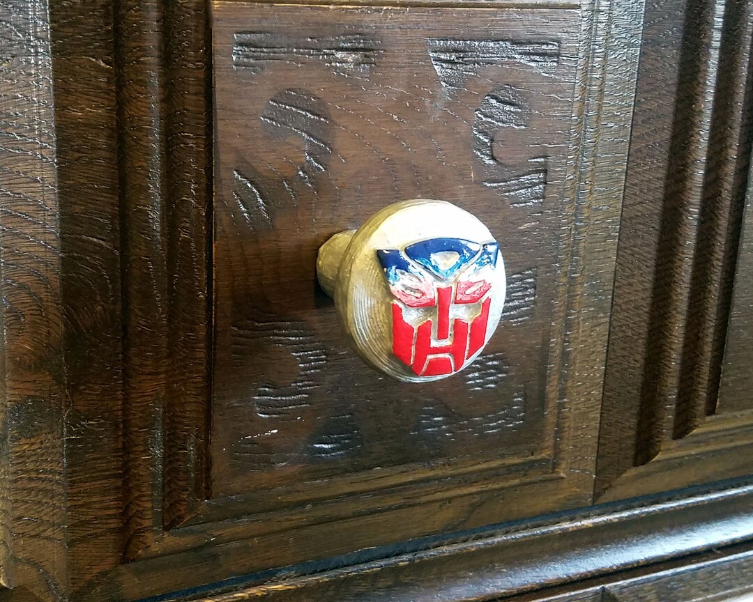 Transformers Autobot Logo Furniture Knob - Retro Cartoon Video Game ...