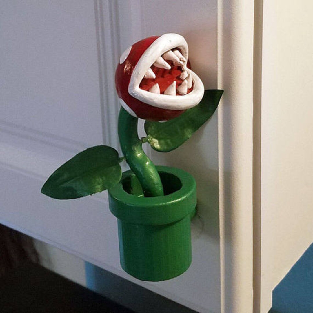 Super Mario Piranha Plant Pull Handle Drawer Pulls | Nintendo Kitchen ...